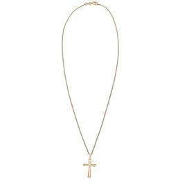 Elli DIAMONDS Kette 'Kreuz' Damen Gr&ouml;&szlig;e 45 gold / wei&szlig;