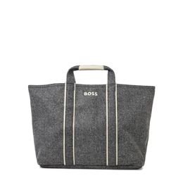 BOSS Shopper ' Palmah ' Damen Gr&ouml;&szlig;e One Size beige / anthrazit