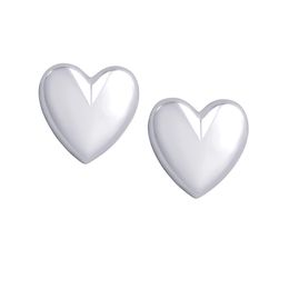 Classyandfabulous Jewelry Ohrringe 'Puffy Heart' Damen Gr&ouml;&szlig;e One Size silber