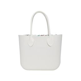 O bag Shopper Tasche Wasserabweisend, Mit Innentasche O bag Damen Gr&ouml;&szlig;e One Size wei&szlig;