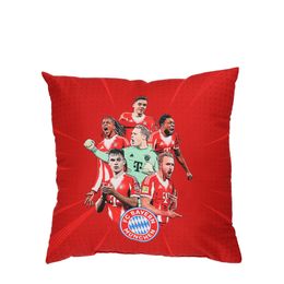 FC Bayern M&uuml;nchen Fc Bayern M&uuml;nchen Kissen Player 2025-26 40x40 cm Herren Gr&ouml;&szlig;e 40 x 40 cm rot