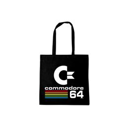 logoshirt Baumwolltasche 'Commodore 64 Logo' Damen Gr&ouml;&szlig;e One Size schwarz