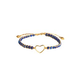 Samapura Jewelry Armband Damen Gr&ouml;&szlig;e 16 blau / gold