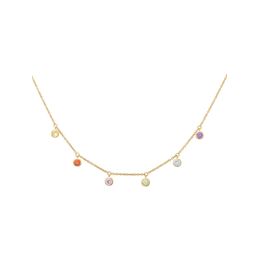CAI ca&iuml; Kette Damen Gr&ouml;&szlig;e One Size goldgelb / gold / lila / orange / wei&szlig;