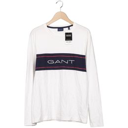 Gant Langarmshirt Herren Gr&ouml;&szlig;e M wei&szlig;