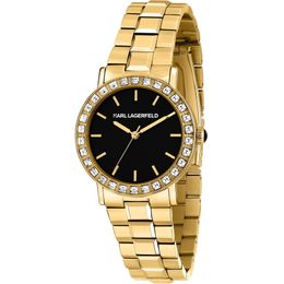 K by KARL LAGERFELD Karl Lagerfeld Uhr Damen Gr&ouml;&szlig;e One Size gold / schwarz / transparent
