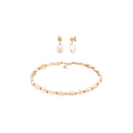 Elli Schmuckset Damen Gr&ouml;&szlig;e One Size creme / gold