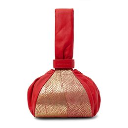 Gretchen Handtasche 'Zeitgeist' Damen Gr&ouml;&szlig;e ONESIZE champagner / rot