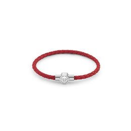 Philipp Plein Armband Herren Gr&ouml;&szlig;e L rot / silber