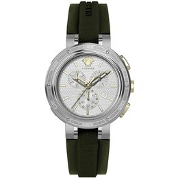 Versace Uhr Damen Gr&ouml;&szlig;e One Size dunkelgr&uuml;n / silber
