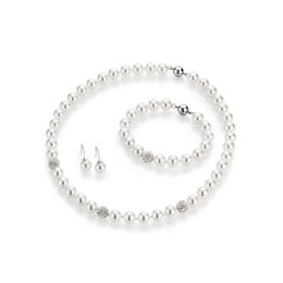 Firetti Schmuckset Damen Gr&ouml;&szlig;e One Size silber / perlwei&szlig;