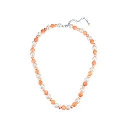 Valero Pearls Kette Damen Gr&ouml;&szlig;e One Size koralle / wei&szlig;