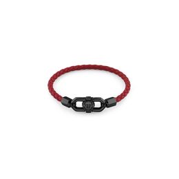 Philipp Plein Jewellery Armband 'Plein Edge' Herren Gr&ouml;&szlig;e S rot / schwarz