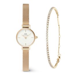 Daniel Wellington Set: Uhr und Armband Damen Gr&ouml;&szlig;e One Size gold / transparent / wei&szlig;