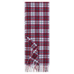 Roeckl Schal 'COLOURFUL TARTAN' Herren Gr&ouml;&szlig;e one size hellblau / burgunder / dunkelrot