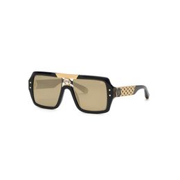 Philipp Plein Sonnenbrille Herren Gr&ouml;&szlig;e One Size gold / schwarz