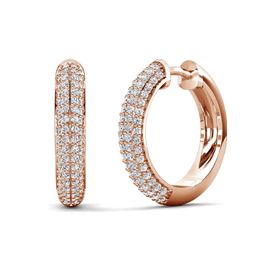 Rougemont Jewellery Ohrringe 'Funkelnde Creolen Ohrringe Louisa' Damen Gr&ouml;&szlig;e One Size rosegold