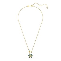 Swarovski Kette Damen Gr&ouml;&szlig;e One Size blau / gelb / gold