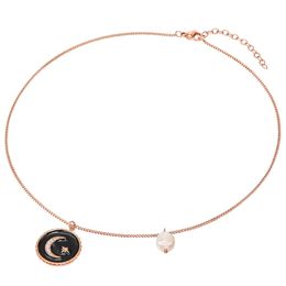 Valero Pearls Kette Damen Gr&ouml;&szlig;e One Size rosegold / schwarz / perlwei&szlig;