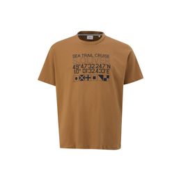 s.Oliver T-Shirt Herren Gr&ouml;&szlig;e XXL camel / dunkelblau