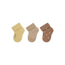 Sterntaler Socken M&auml;dchen Gr&ouml;&szlig;e one size dunkelbeige / braun / dunkelgelb