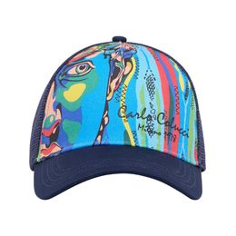 Carlo Colucci Cap 'De Zen' Damen Gr&ouml;&szlig;e 55/60 nude / navy / azur / gr&uuml;n / pink