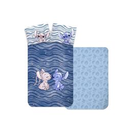 Disney Bettbezug 'Lilo & Stitch' Herren Gr&ouml;&szlig;e Universal blau / hellblau / lila / wei&szlig;