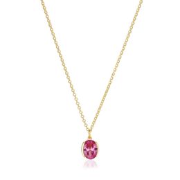 SIF JAKOBS Kette Damen Gr&ouml;&szlig;e One Size gold / fuchsia