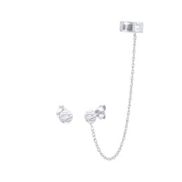 Elli Ohrringe Ear Chain, Earcuff Damen Gr&ouml;&szlig;e One Size silber