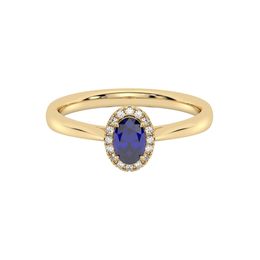 Diam Addict Ring Damen Gr&ouml;&szlig;e 54 blau / gold / silber