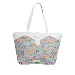 Remonte Shopper 'Q0772' Damen Gr&ouml;&szlig;e One Size gr&uuml;n / lila / wei&szlig; / offwhite