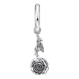 Thomas Sabo Einzel-Creole 'Midnight Rose' Damen Gr&ouml;&szlig;e One Size silber