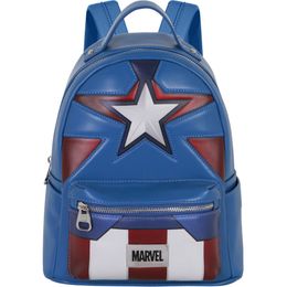 MARVEL Rucksack 'Captain America Courage-Heady' Jungen Gr&ouml;&szlig;e One Size royalblau / burgunder / wei&szlig;