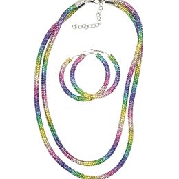 Collezione Alessandro Schmuckset 'Rainbow' Damen Gr&ouml;&szlig;e One Size bunt