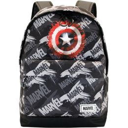 MARVEL Rucksack 'Captain America Scratches-FAN HS' Jungen Gr&ouml;&szlig;e One Size grau / rot / schwarz