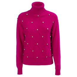 Influencer Pullover Damen Gr&ouml;&szlig;e S fuchsia