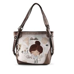Anekke Schultertasche 'Sophia' Damen Gr&ouml;&szlig;e One Size braun / bronze / wei&szlig;