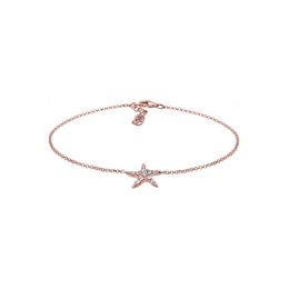 Elli Fu&szlig;schmuck Damen Gr&ouml;&szlig;e 22 rosegold / transparent