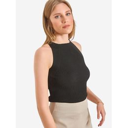 Bianco Lucci Stricktop Damen Gr&ouml;&szlig;e S/L schwarz