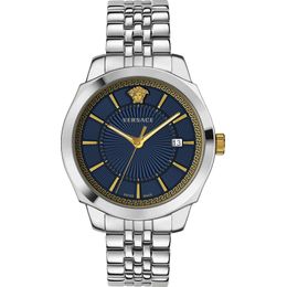 Versace Uhr Herren Gr&ouml;&szlig;e One Size navy / gold / silber