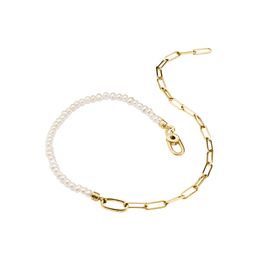 Thomas Sabo Kette Damen Gr&ouml;&szlig;e 45 gold / perlwei&szlig;