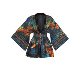 JIORO Kimono 'AMAZONIA' Damen Gr&ouml;&szlig;e XXS bunt