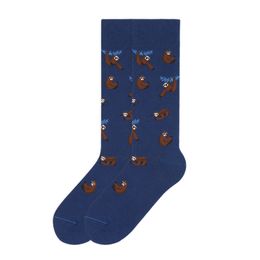 von Jungfeld Socken 'Faultier Icon' Damen Gr&ouml;&szlig;e 39/42 blau