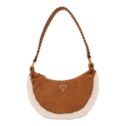 Guess Schultertasche 'AMITA HOBO' Damen Gr&ouml;&szlig;e One Size beige / cognac