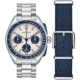 Bulova Uhr Herren Gr&ouml;&szlig;e One Size blau / silber / wei&szlig;