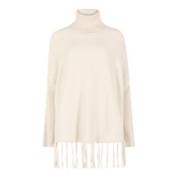 Apricot Roll Neck Fringe Poncho Jumper ' ' Damen Gr&ouml;&szlig;e S creme