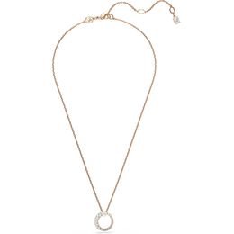 Swarovski Kette Damen Gr&ouml;&szlig;e One Size rosegold / transparent / perlwei&szlig;