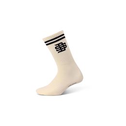Djinns Sportsocken 'Future RipStop' Herren Gr&ouml;&szlig;e 39/42 creme / schwarz
