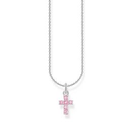Thomas Sabo Kette Damen Gr&ouml;&szlig;e 45 rosa / silber