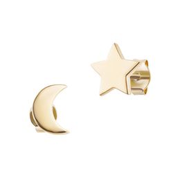 CAI ca&iuml; Ohrstecker 'Moon & Stars C7356E/90/00' Damen Gr&ouml;&szlig;e One Size gold